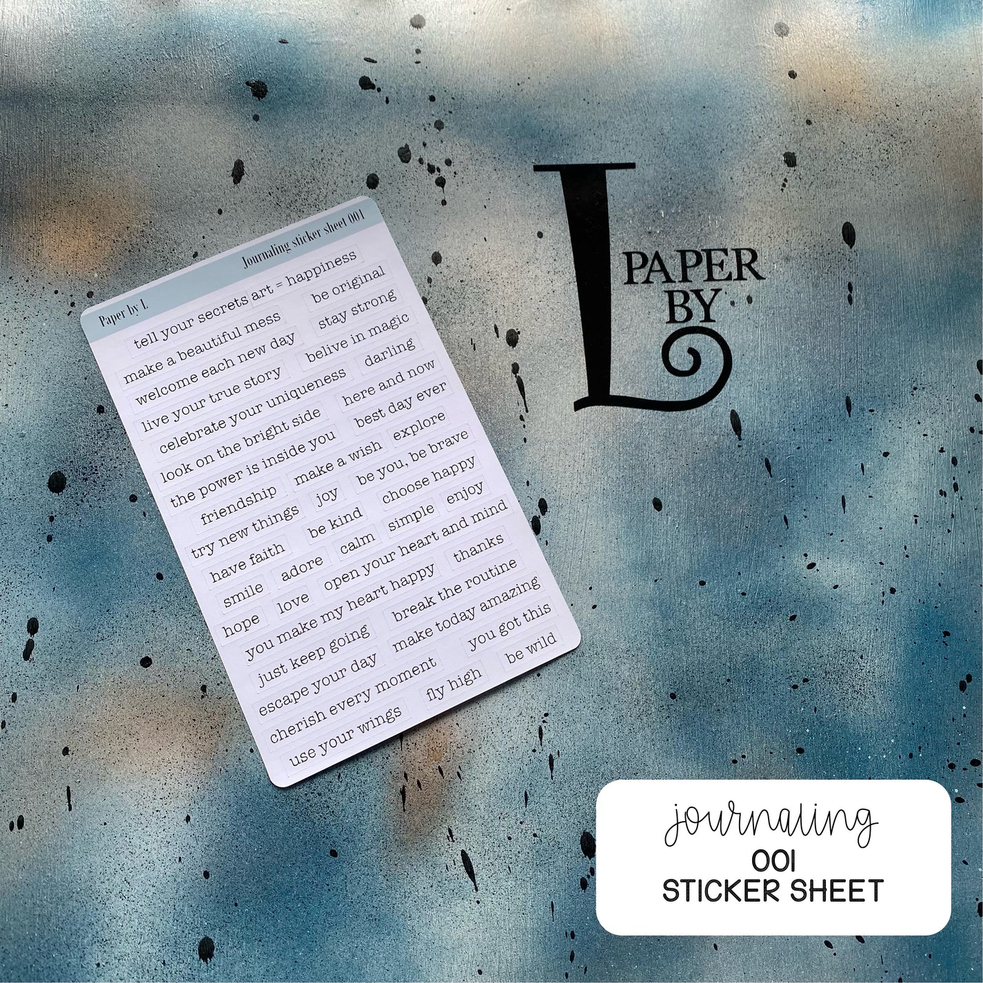 Journaling Quotes sticker sheet - Paper by L – Forever Friday Art